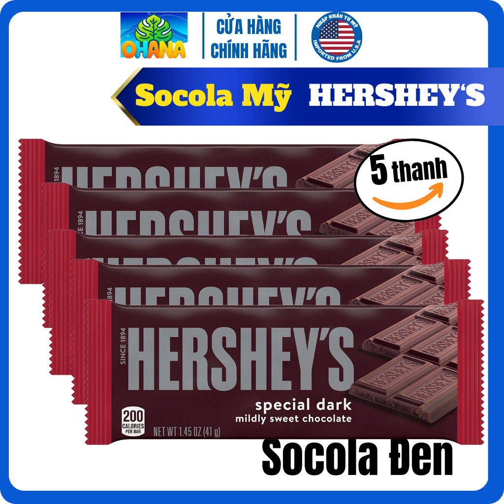 Kẹo Socola Đen Hershey's Special Dark Chocolate Bar 42g - Thanh Socola ...