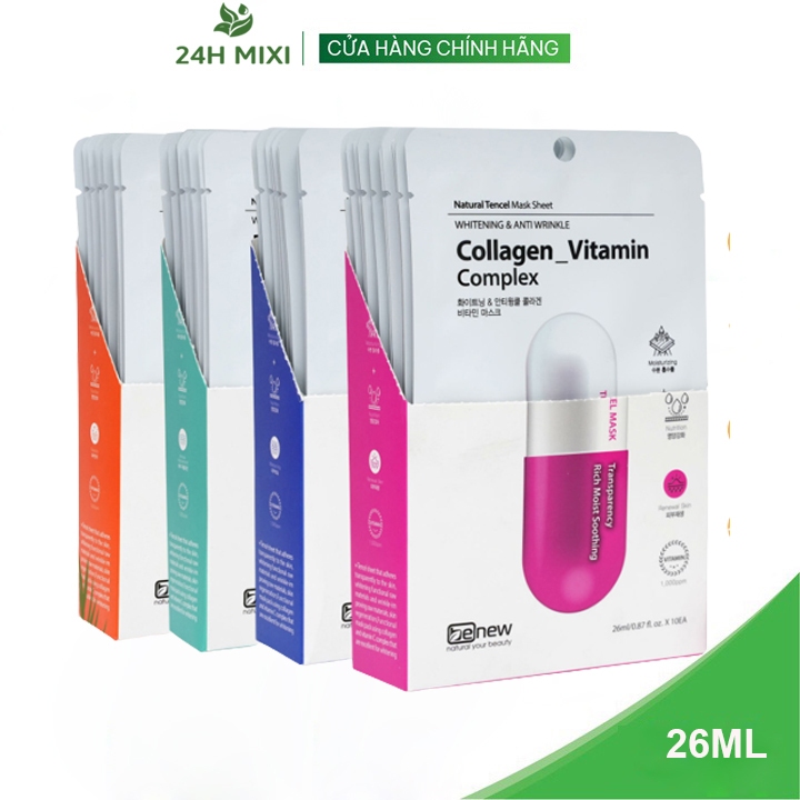 Đắp Mặt Nạ Vitamin Trắng Da, Chống Nhăn, Căng Mịn Da BENEW Peptide ...