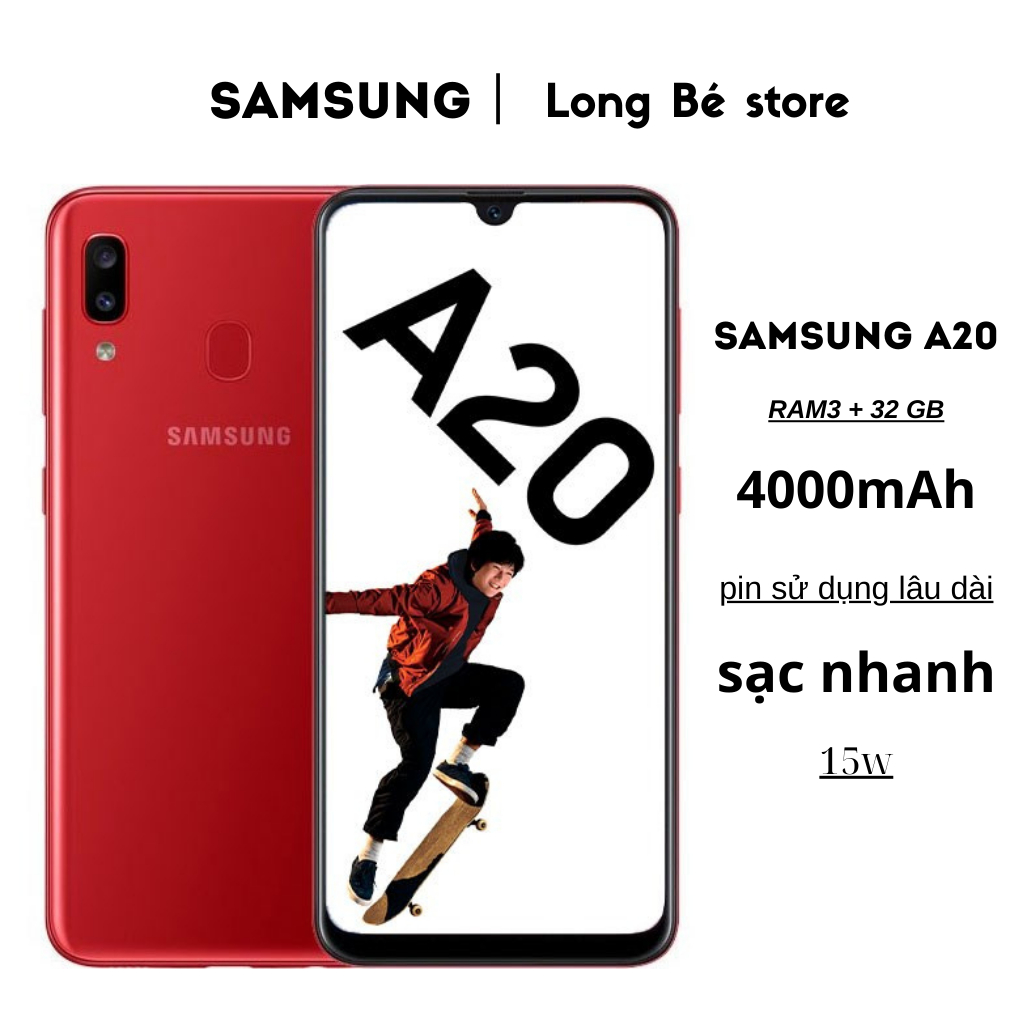 Điện Thoại Chính Hãng Samsung A20 Ram 3_32GB Máy Tân Trang Mơi Trên 95 ...