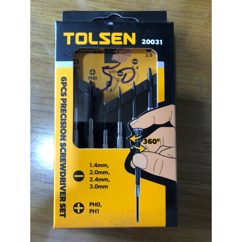 Bộ Vít Sửa Đồng Hồ 6 Cây TOLSEN 20031 ( cam kết chính hãng ) | Shopee ...