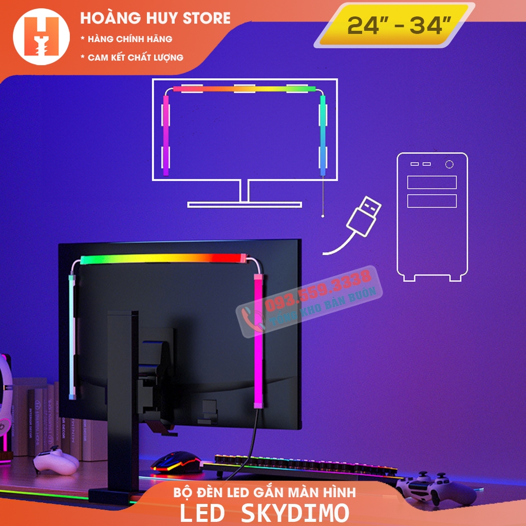 Dây Đèn Skydimo 3 Cạnh / 4 Cạnh Led Cao Cấp Skydimo - Đồng Bộ Ánh Sáng Màn Hình - Tương Thích ...