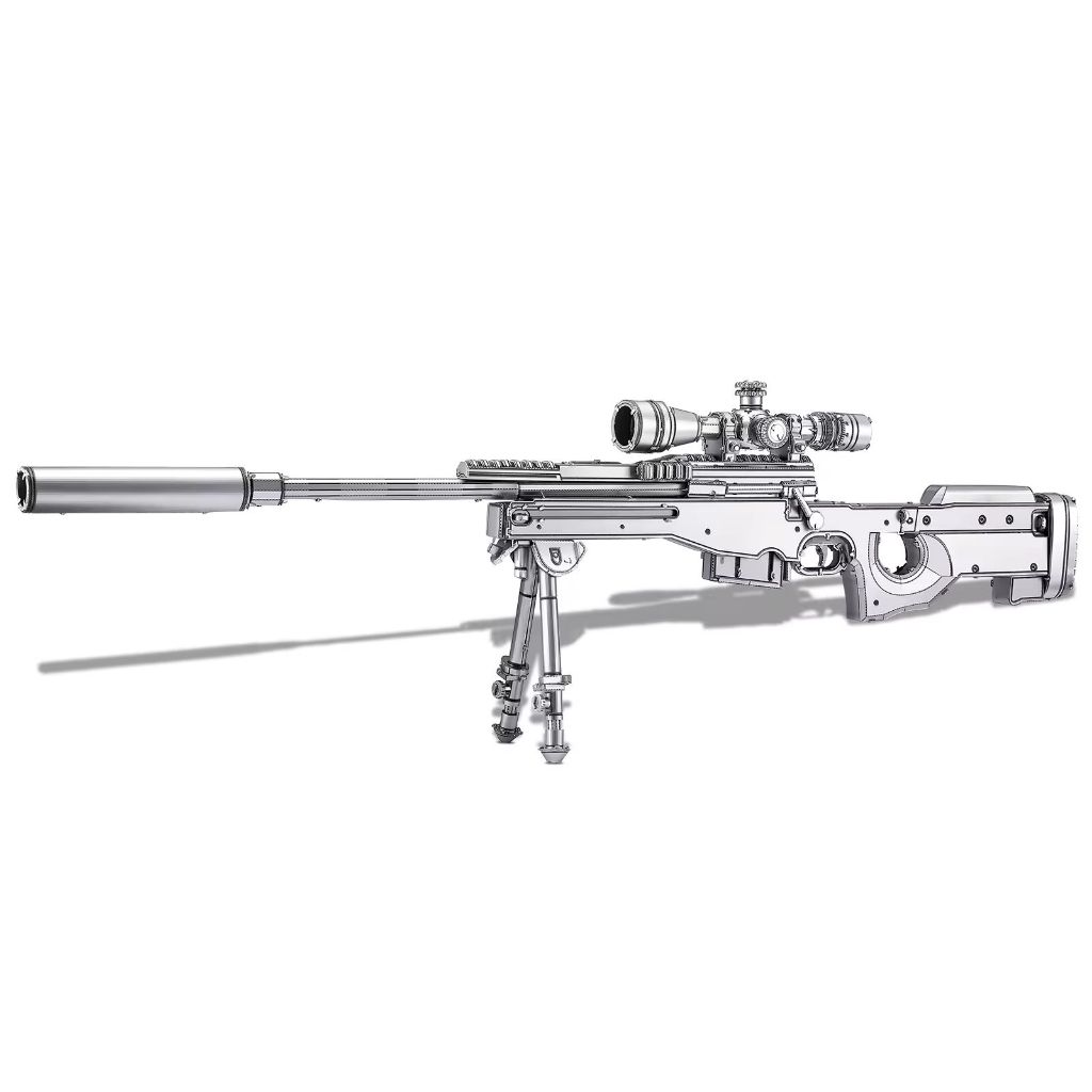 Mô Hình Kim Loại 3D Lắp Ráp Piececool Súng Bắn Tỉa AWM (186 mảnh, AWM ...