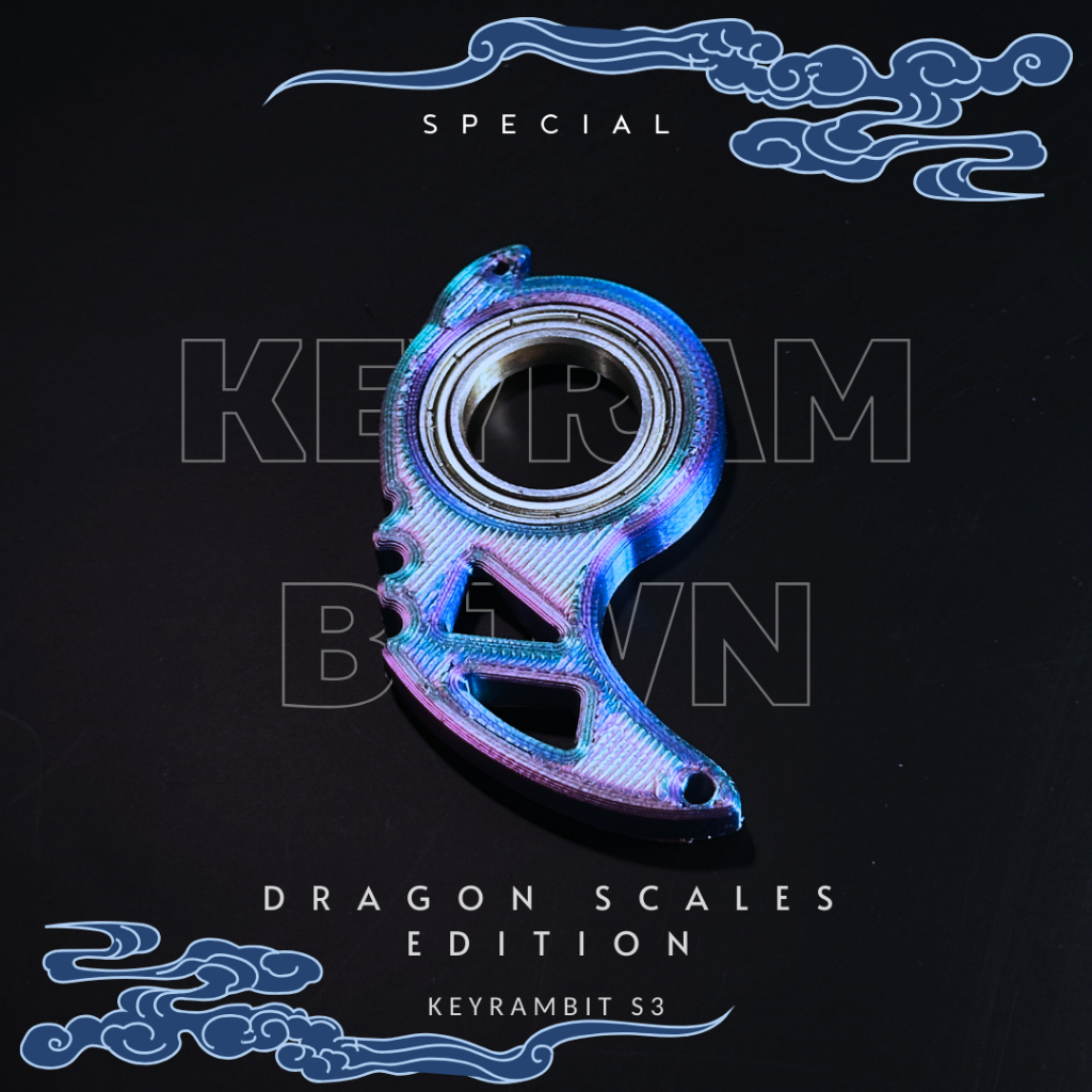 [ĐẶC BIỆT] Móc Khóa Xoay - Keyrambit S3 - Vòng Bi Thép Nhật- In 3D ...