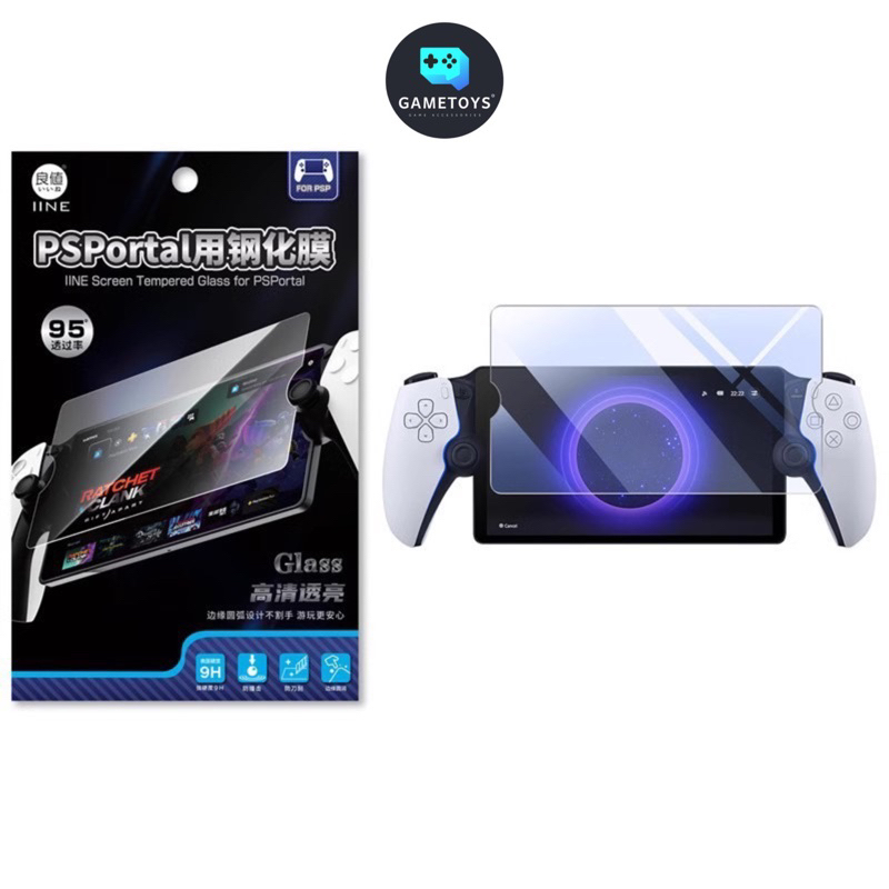Bộ Kính Cường Lực xịn sò thương hiệu IINE cao cấp 2.5D cho Máy chơi game Playstation / PS Portal ...