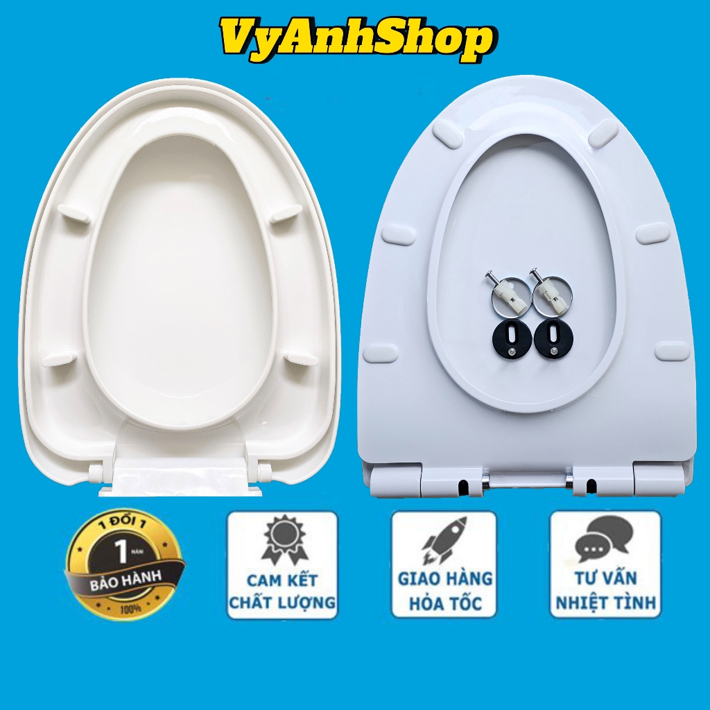 Nắp Bồn Cầu Viglacera V36- V37 - V39 - V45 - V64 - V65 - BL5M - BL5V ...