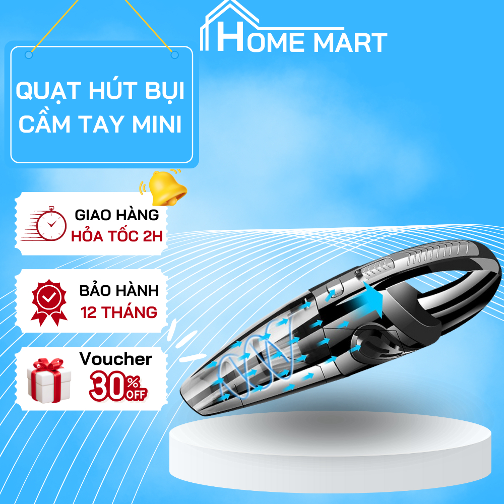 Máy hút bụi cầm tay Rundong mini cao cấp chính hãng HomeMart | Shopee ...