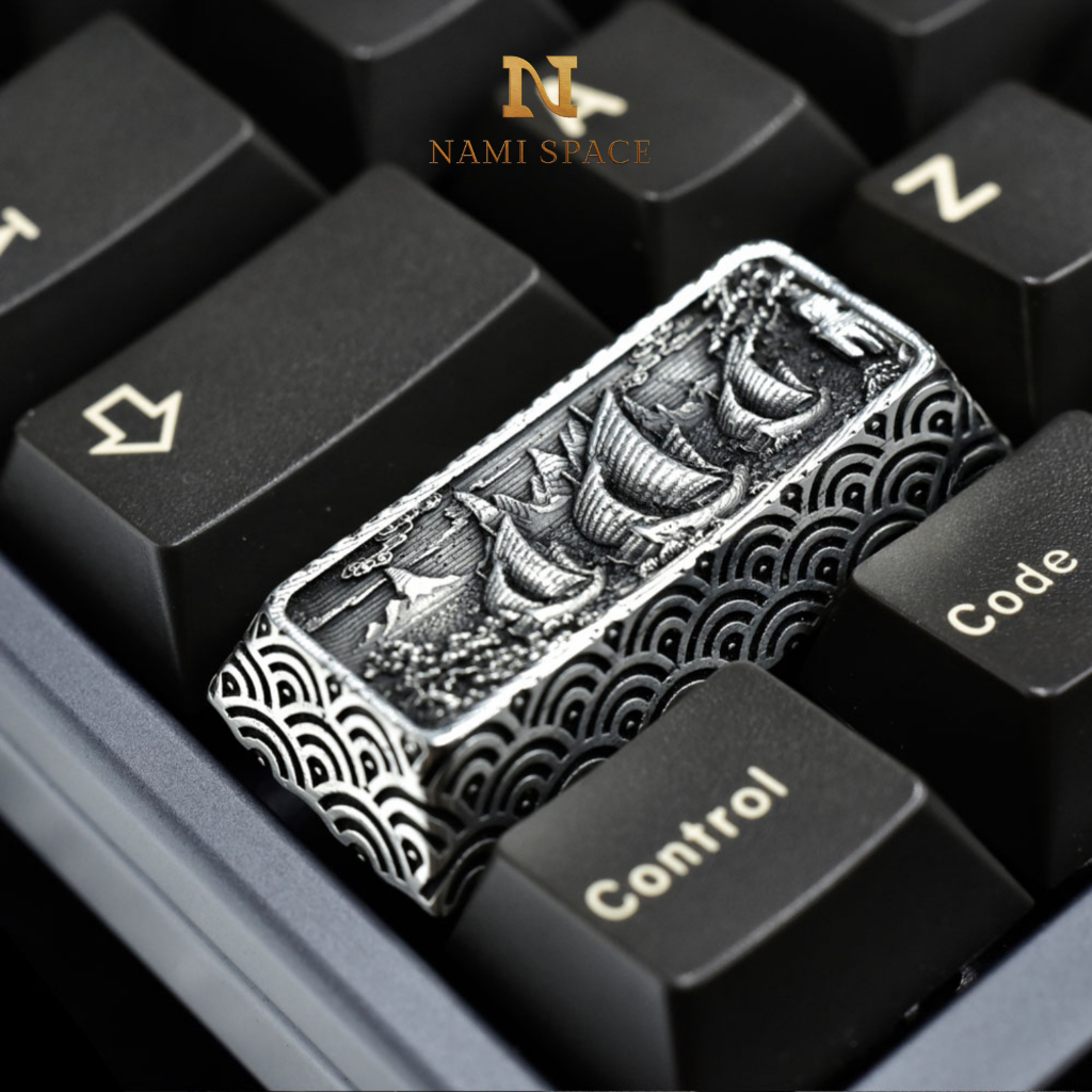 Keycap bạc Nami Space s925 nút bấm bàn phím cơ 2.25U Cherry/OEM/SA switch dấu (+) Thuận Buồm ...
