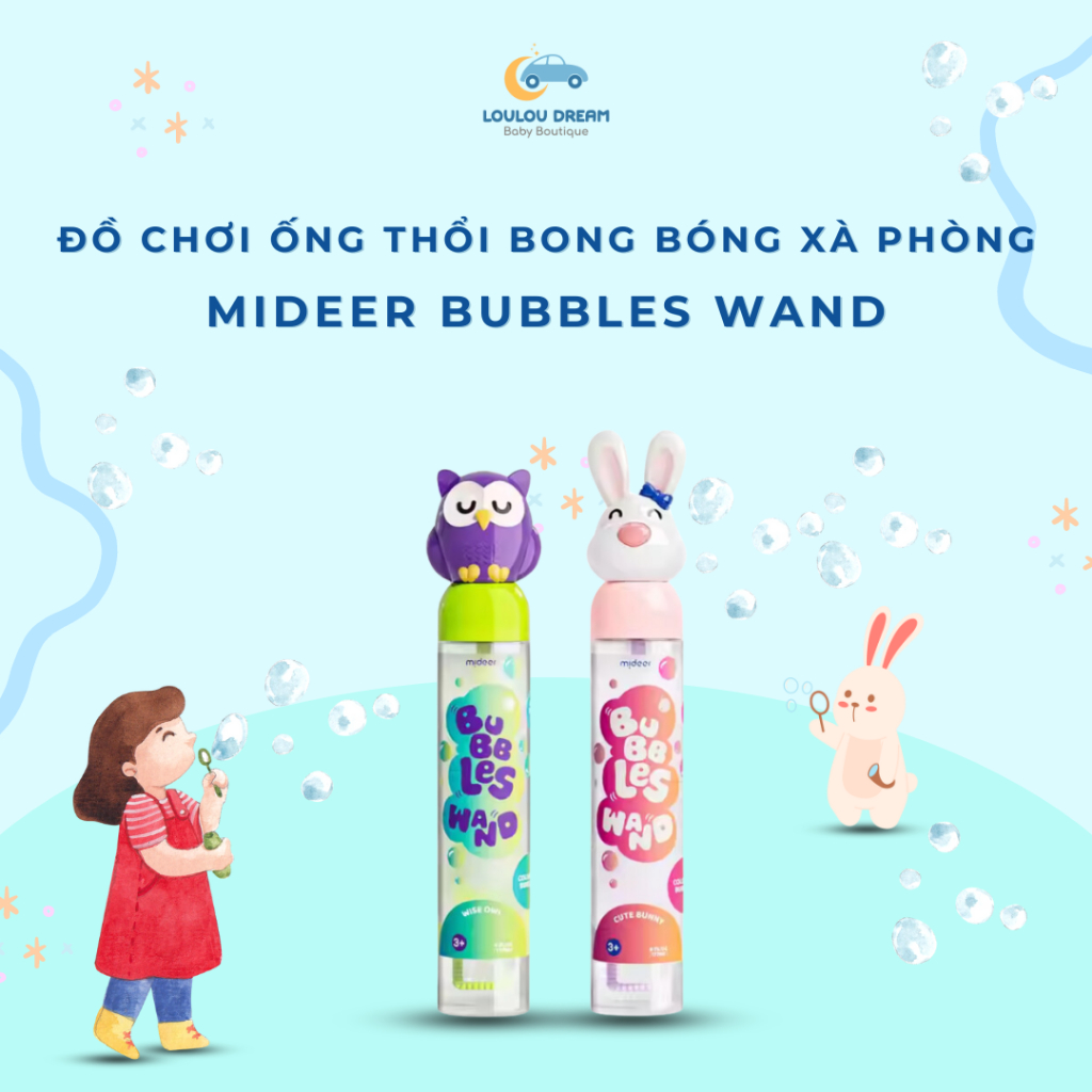 Đồ chơi ống thổi bong bóng xà phòng Mideer Bubbles Wand cho bé | Shopee Việt Nam