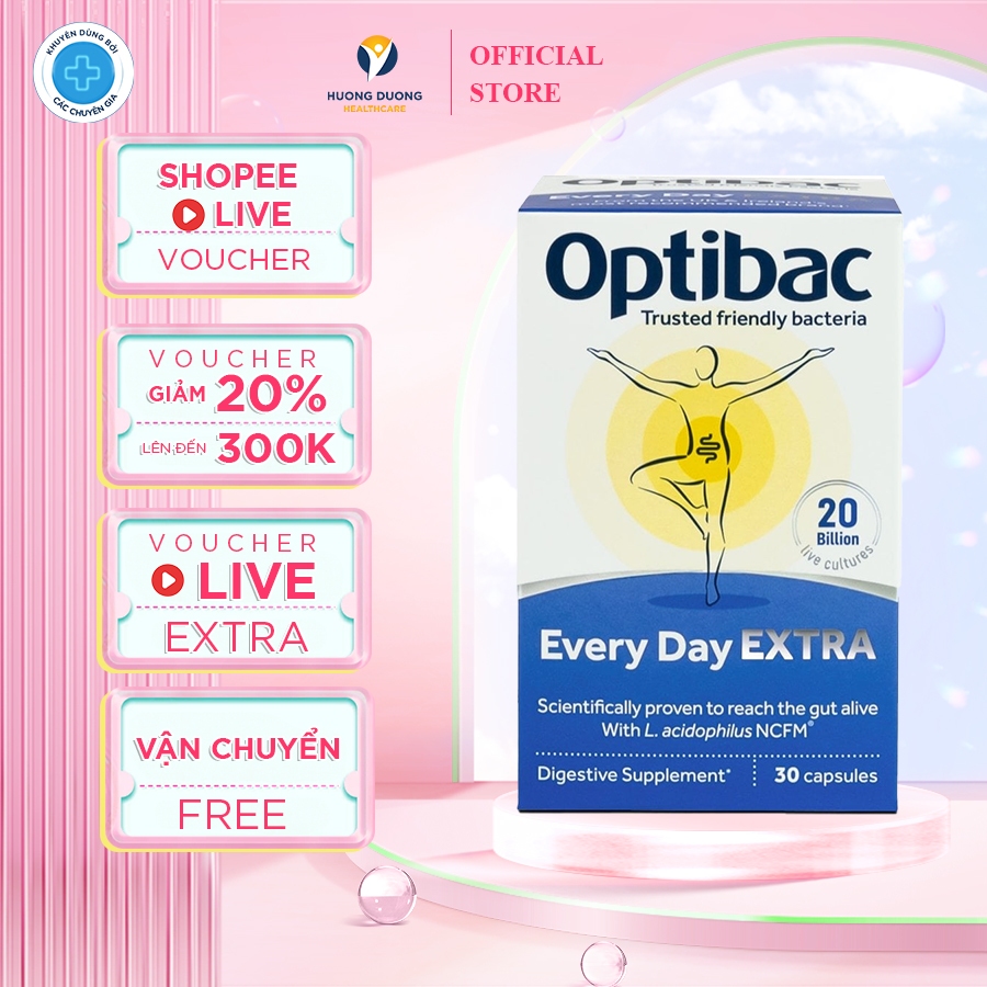 Men vi sinh Optibac Every Day Extra, hỗ trợ cho hội chứng ruột kích ...