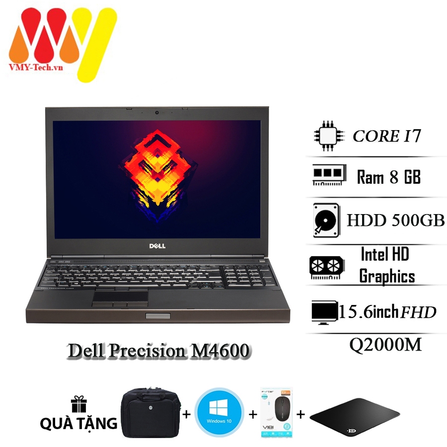Laptop Dell Precision M4600, Core i7-2720QM, Ram 8GB, HDD 500GB, VGA ...