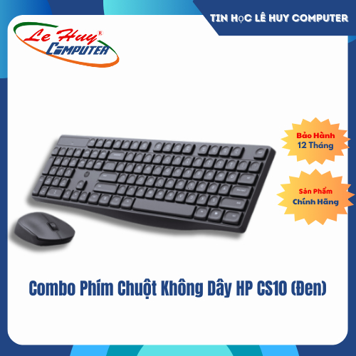 Combo Phím Chuột Không Dây HP CS10 (Đen) | Shopee Việt Nam