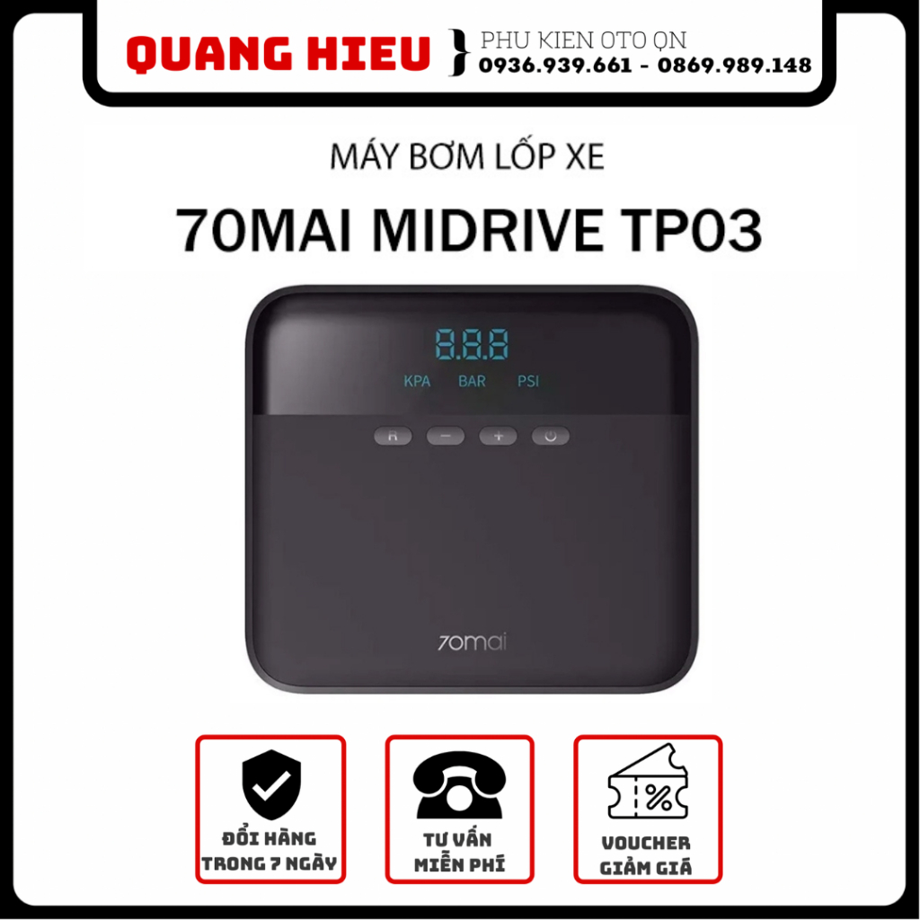 Máy Bơm Lốp Xe Ô Tô 70mai Air Compressor Lite (Midrive TP03) | Shopee ...