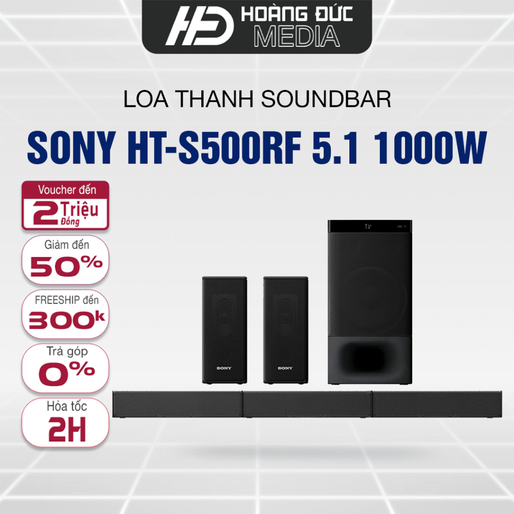 [FREESHIP TOÀN QUỐC]- Dàn âm thanh Soundbar Sony HT-S500RF 5.1 1000W ...