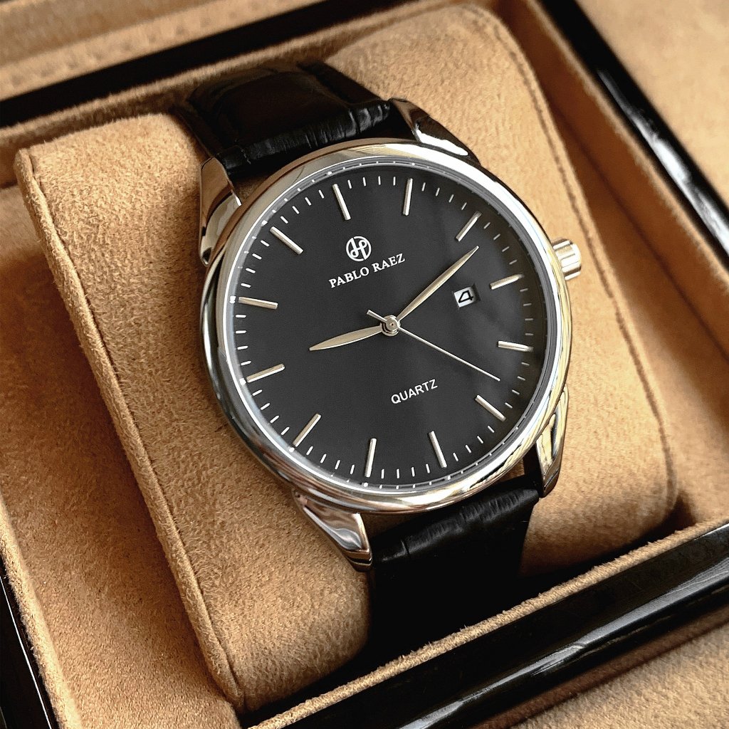 Đồng hồ nam cao cấp PABLO RAEZ 5869 dây da chống nước phong cách doanh ...