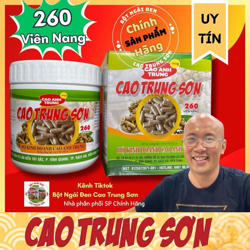 Viên ngải đen Cao Trung Sơn - 260 viên hộp nhỏ | Shopee Việt Nam