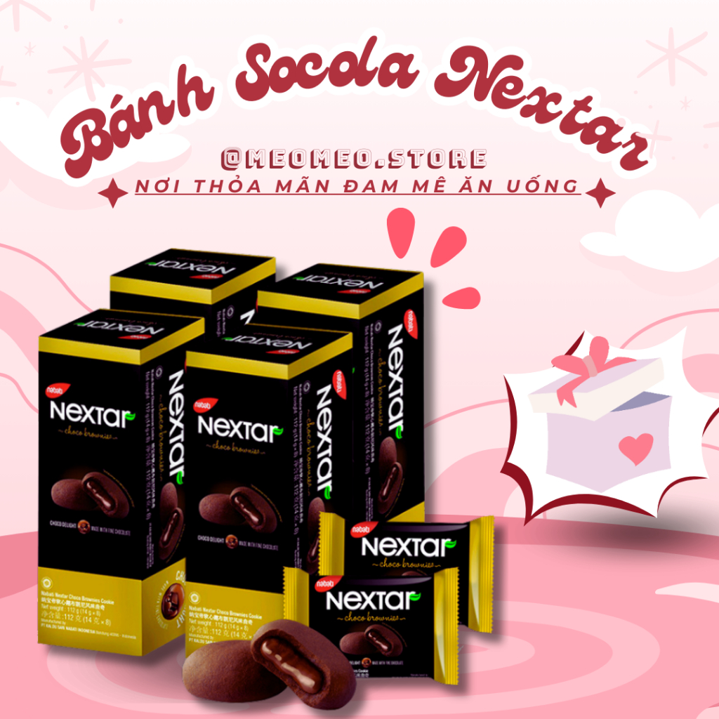Bánh Chocolate Nabati Nextar siêu ngon - hộp 112g | Shopee Việt Nam
