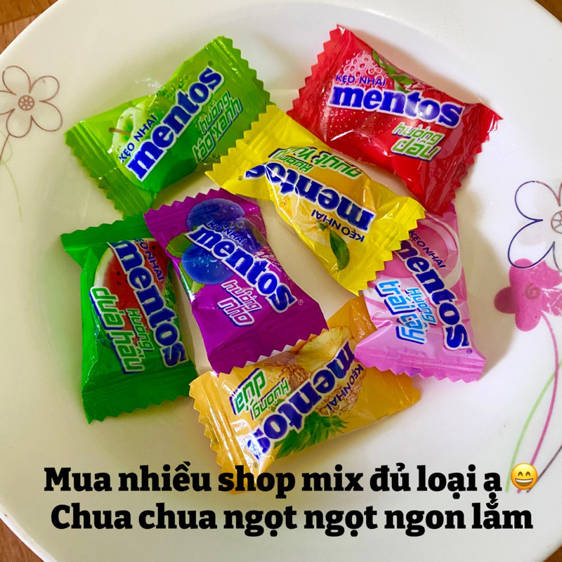 Kẹo Mentos thập cẩm oishi kẹo nhai ăn vặt chua ngọt ngon hấp dẫn kẹo ...
