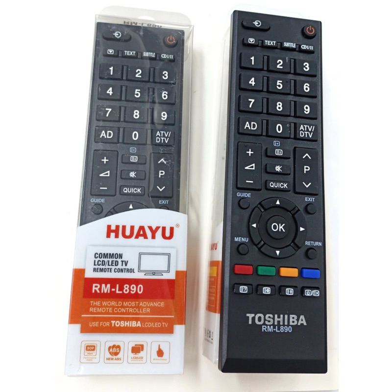 Điều Khiển Remote TV TOSHIBA ( LCD/LED ) RM-L890 HUAYU | Shopee Việt Nam