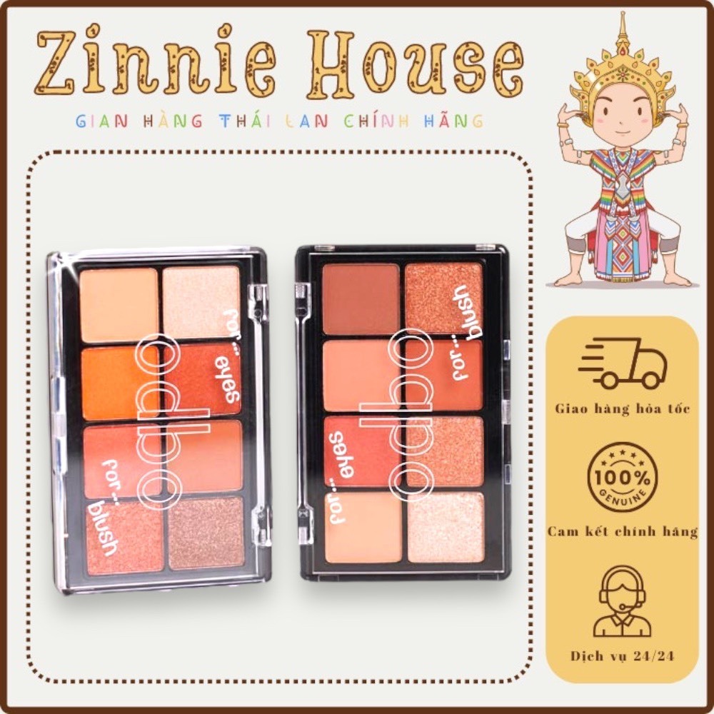 [CHÍNH HÃNG] Bảng Phấn Mắt 12 Ô + 3 Ô Phấn Má Hồng Odbo #2 Mini Eyeshadow & Blush | Shopee Việt Nam