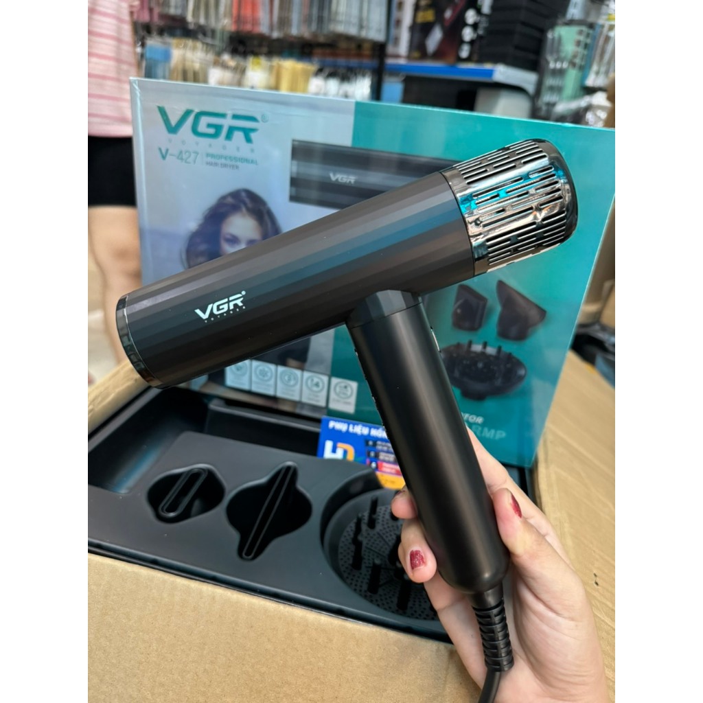 Mấy sấy tóc VGR 427 công suất 1900w mạnh mẽ kiểu dáng như jrl | Shopee Việt Nam