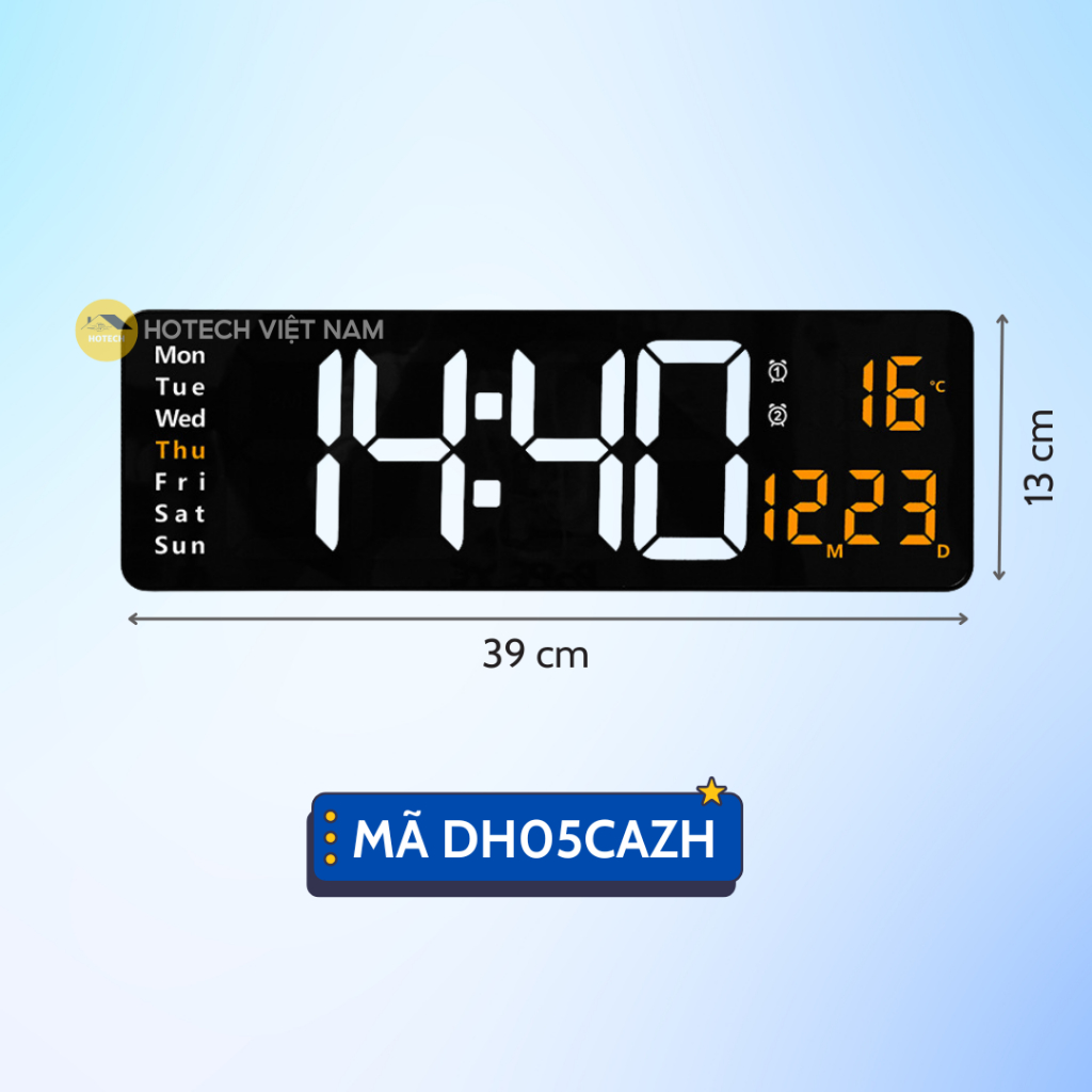 Đồng hồ điện tử led decor trang trí phòng ngủ phòng khách để bàn hoặc treo tường Hotech đủ thứ ...