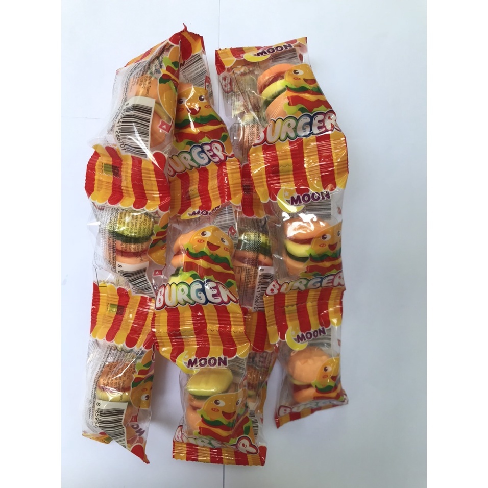 Kẹo Dẻo Moon Burger Hương Trái Cây (Dây 12 gói - Cam) | Shopee Việt Nam