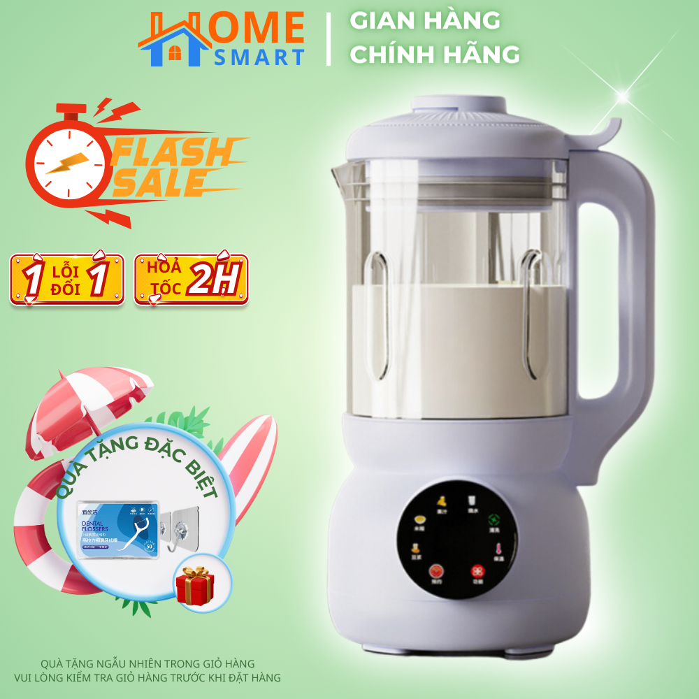 Máy Làm Sữa Hạt OSTMARS Cối Thuỷ Tinh Đa Chức Năng Dung Tích 1100ml Lưỡi Dao 10 Cánh Hàng Chính ...
