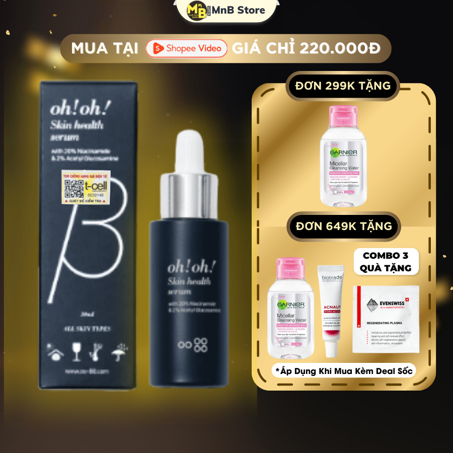 Serum Oh! Oh! Niacinamide 20% dưỡng sáng da, giảm thâm nám, thu nhỏ lỗ ...
