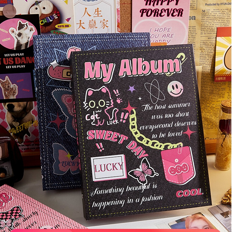 Sổ Đựng Card Binder A5 6 Còng Album Ảnh Thần Tượng Tặng 10 Sheet Đựng ...
