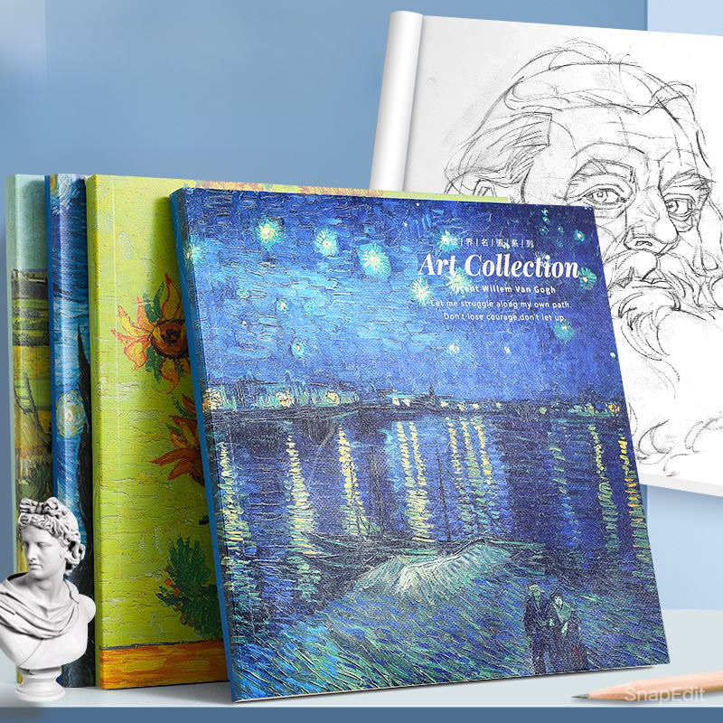 Sổ vẽ ký hoạ , hình hoạ , chì màu vincent vangol 80 trang | Shopee Việt Nam