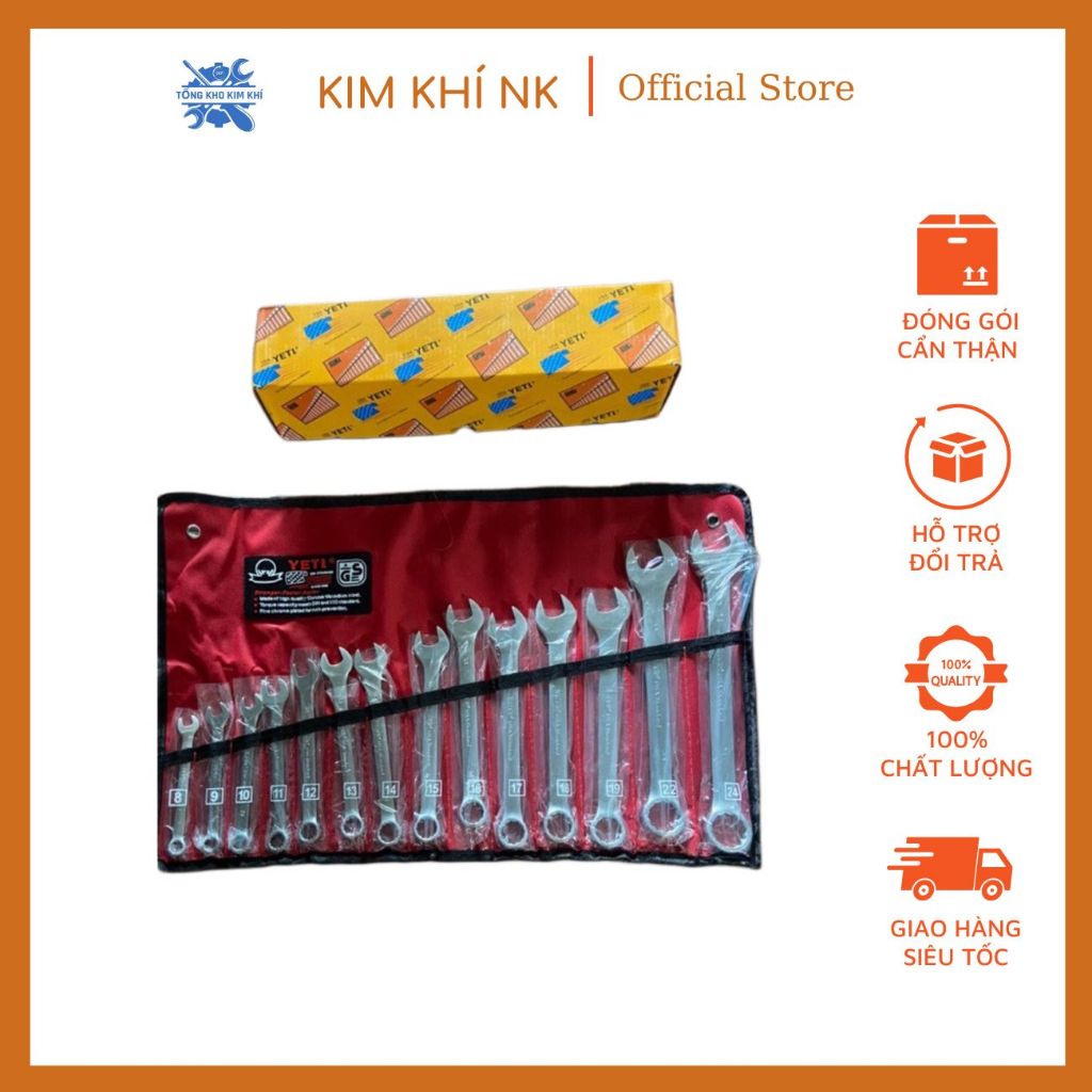 Bộ cờ lê mỹ YETI 14 chi tiết 8 - 24mm-32mm đa năng thuận tiện, vô cùng tiện lợi dễ dàng lấy khi ...