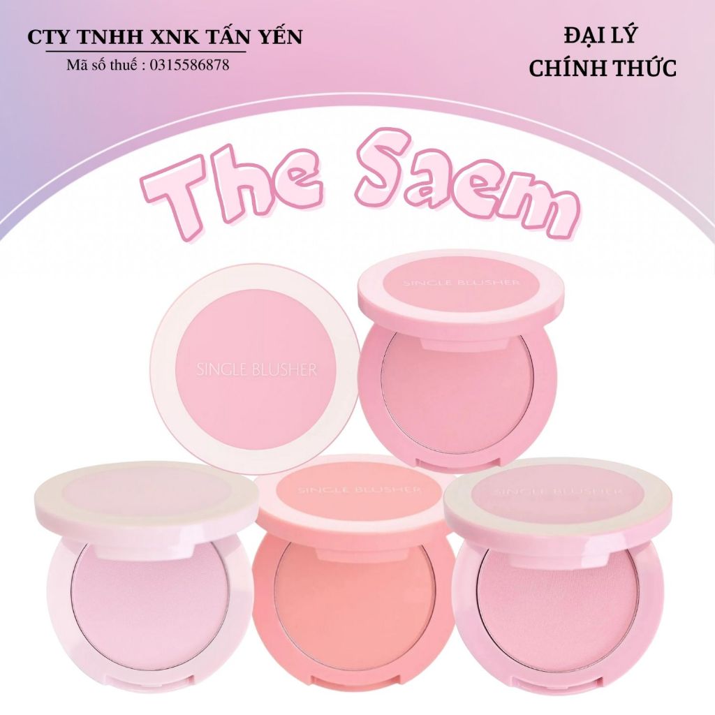 Phấn Má Hồng The Saem Single Blusher 5g (PK04 - CR07 - PP05) | Shopee ...