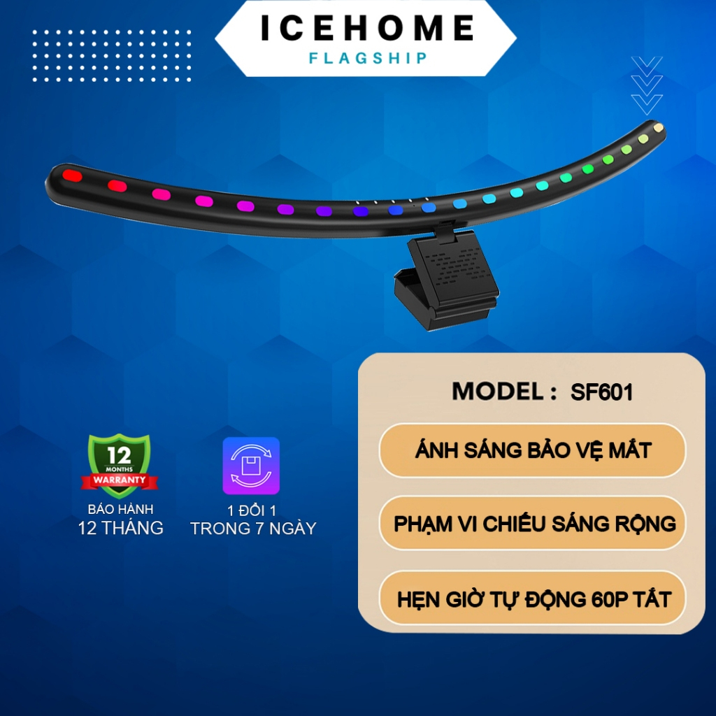 Đèn màn hình bảo vệ mắt icehome icaros SF601 3 chế độ màu ánh sáng điều ...