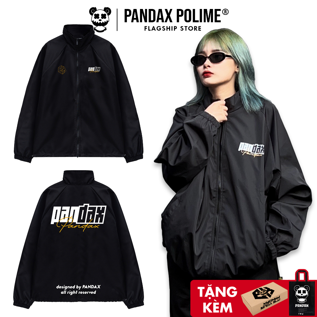 Áo khoác dù racing Pandax polime , jacket nam nữ , windbreaker local brand unisex , áo gió form ...