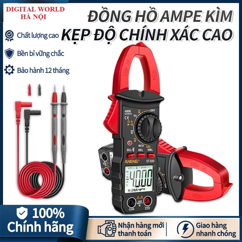 Ampe kìm kẹp đa năng ANENG ST180 ampe kế kẹp chính xác cao thợ điện ...