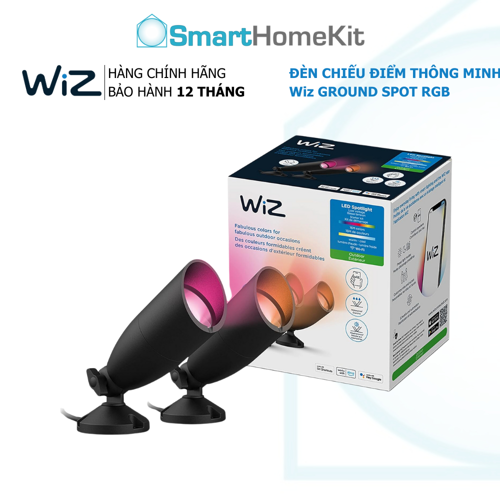 Đèn thông minh ngoài trời Philips WiZ Full Color 12V Ground Spot 16 ...