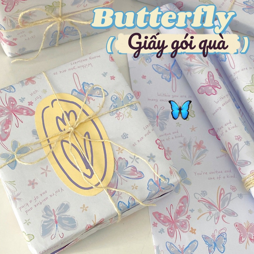 Set 2 Giấy Gói Quà Bọc Vở Dễ Thương Nhiều Mẫu Size 50x70cm | Shopee ...