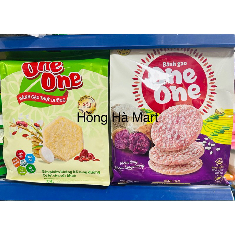 Bánh gạo thực dưỡng ONE ONE 114G- Khoai Lang Tím 166g | Shopee Việt Nam