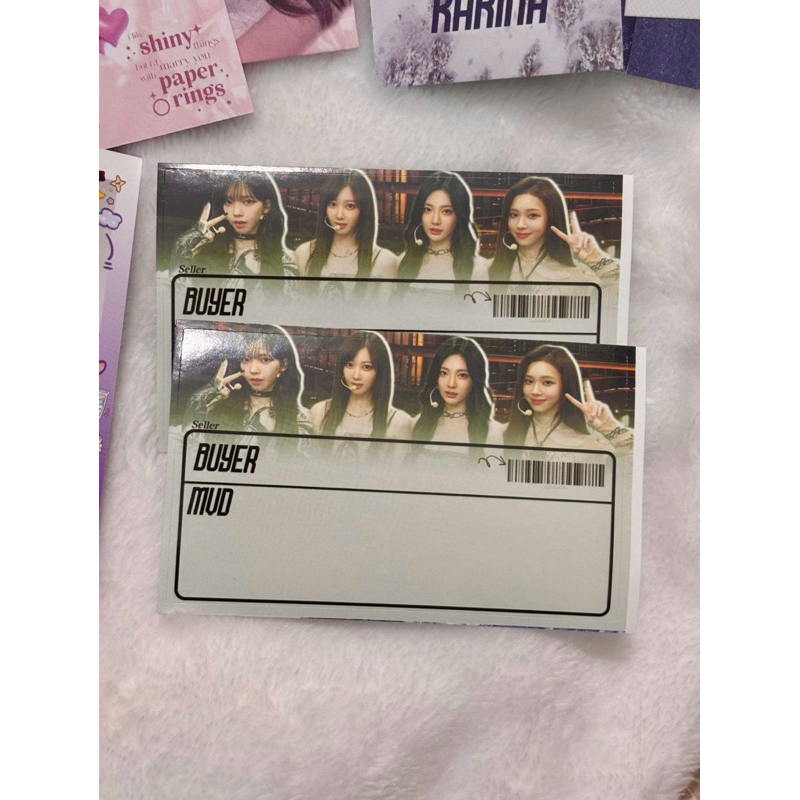 Card des, sticker mã vận đơn aespa | Shopee Việt Nam