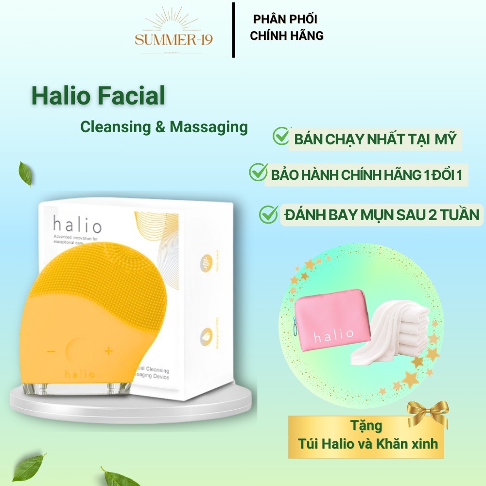 Máy Rửa Mặt Halio Facial Cleansing & Massaging Device chính hãng HALIO ...