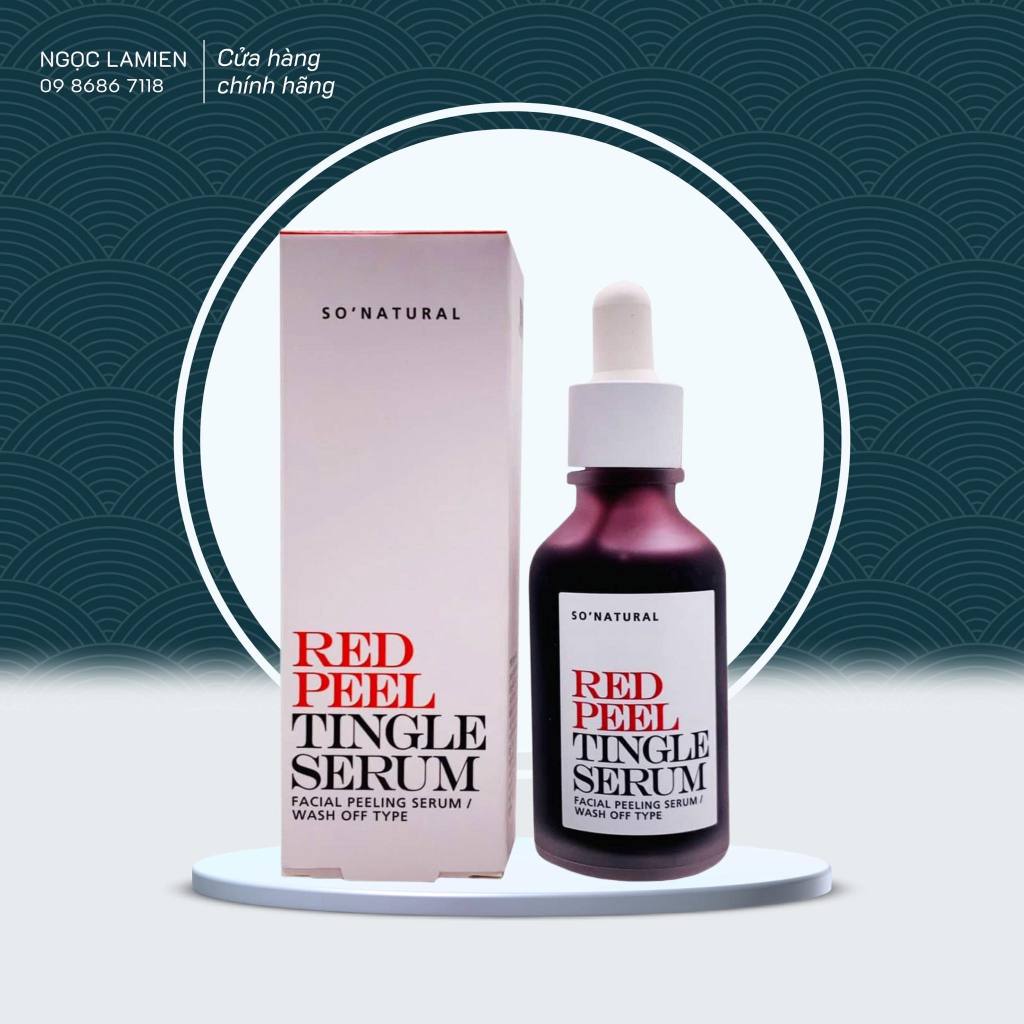 Tinh chất Red Peel Tingle Serum, tẩy da chết, làm mờ thâm sạm, se khít ...