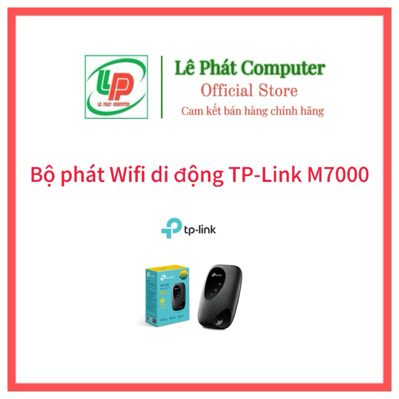 Bộ phát Wifi Di Động TP-Link M7000 (4G LTE, tốc độ 150Mbps, kết nối 10 user) - Chính hãng ...