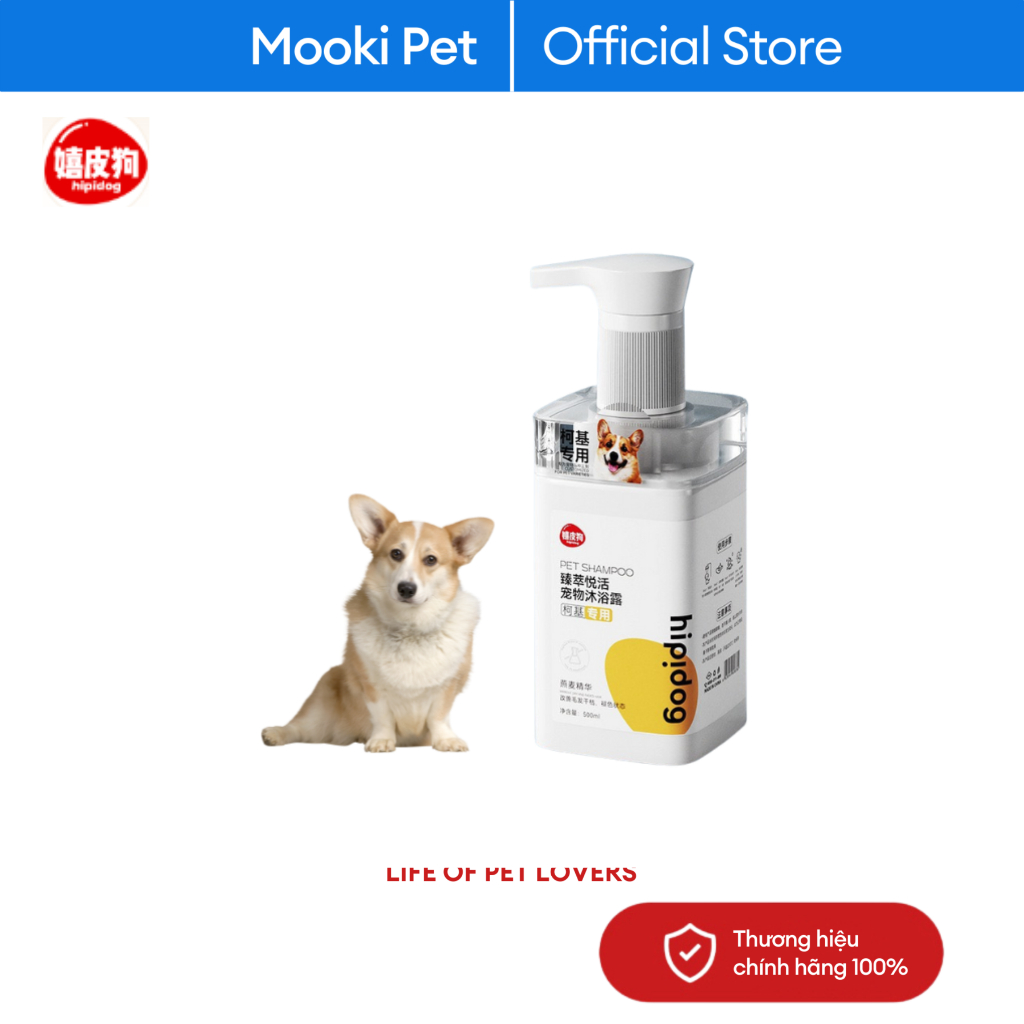 Sữa tắm dành cho chó Corgi hỗ trợ dưỡng lông lưu hương Mooki Pet ...
