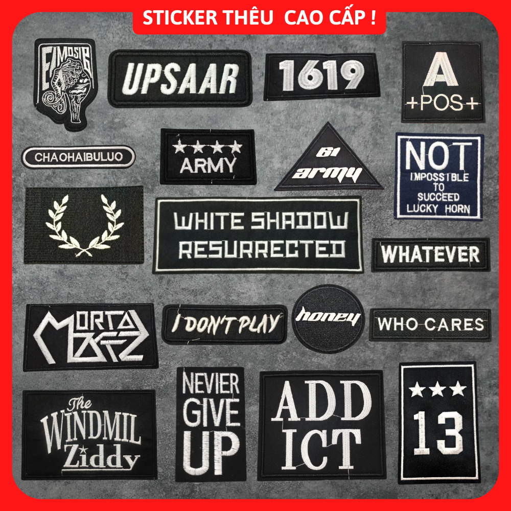 Sticker ủi quần áo cao cấp CÓ SẴN KEO ỦI,sticker dán quần áo dùng làm ...