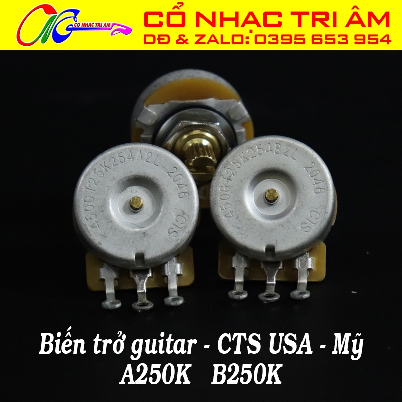 Biến trở CTS USA và ALPHA KOREA dành cho Guitar điện - A250K, B250K ...