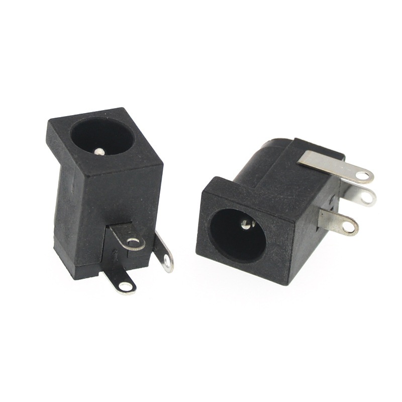 Jack cắm nguồn DC 5.5mm x 2.1mm có 3 chân kết nối với mạch | Shopee ...