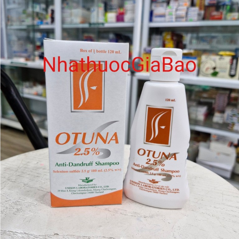Dầu gội đầu OTUNA 2.5% giúp sạch tóc,hết ngứa | Shopee Việt Nam