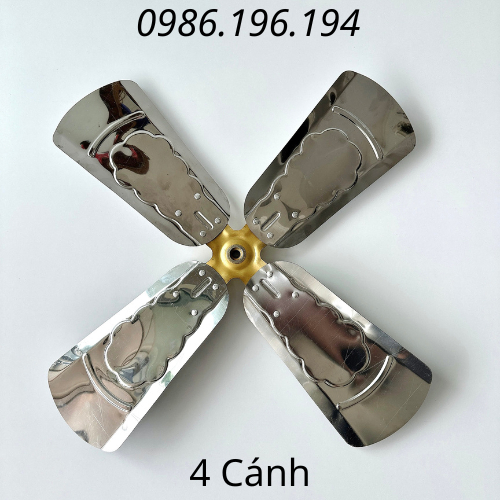 Cánh quạt TAI VOI 650 - 750 " Loại 4 Cánh " lỗ trục 12mm . Chất liệu ...