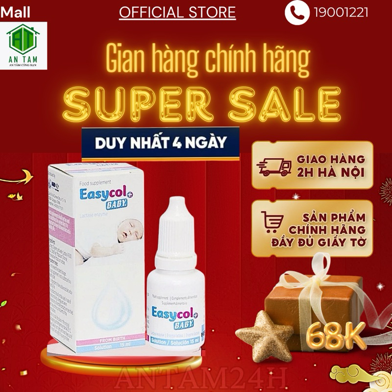 Mua [Chính Hãng] EASYCOL BABY 15 ml, Bổ sung Enzyme Lactase cho bé ...
