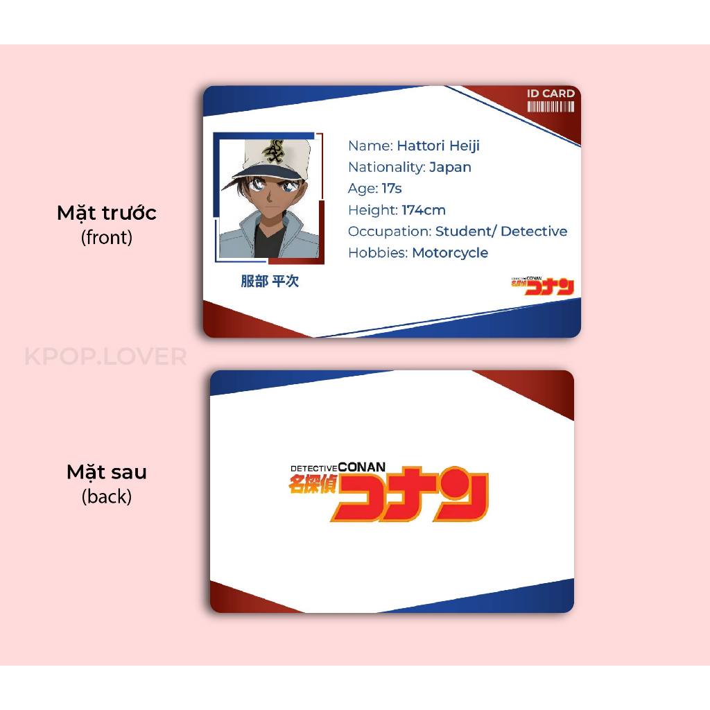 ID CARD Conan - thám tử lừng danh ( card giấy) | Shopee Việt Nam